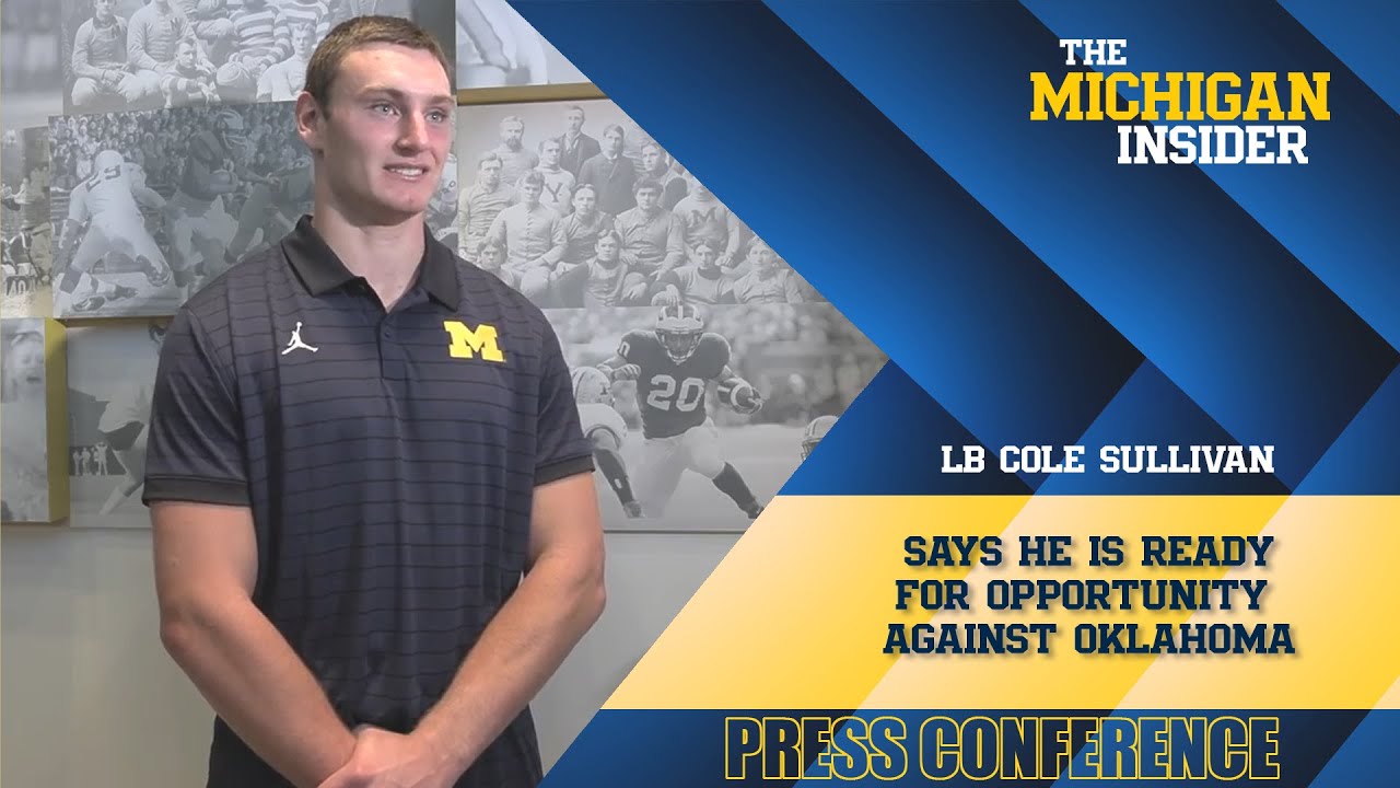 Michigan LB Cole Sullivan says he's ready for his opportunity against ...