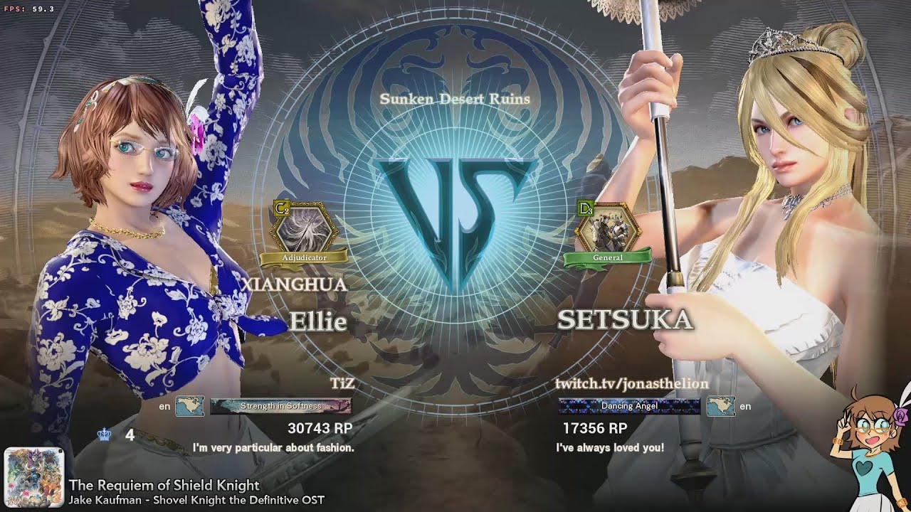 SCVI Ranked 20/08/07 - TiZ (X OC) vs jonasthelion (Setsuka) - YouTube