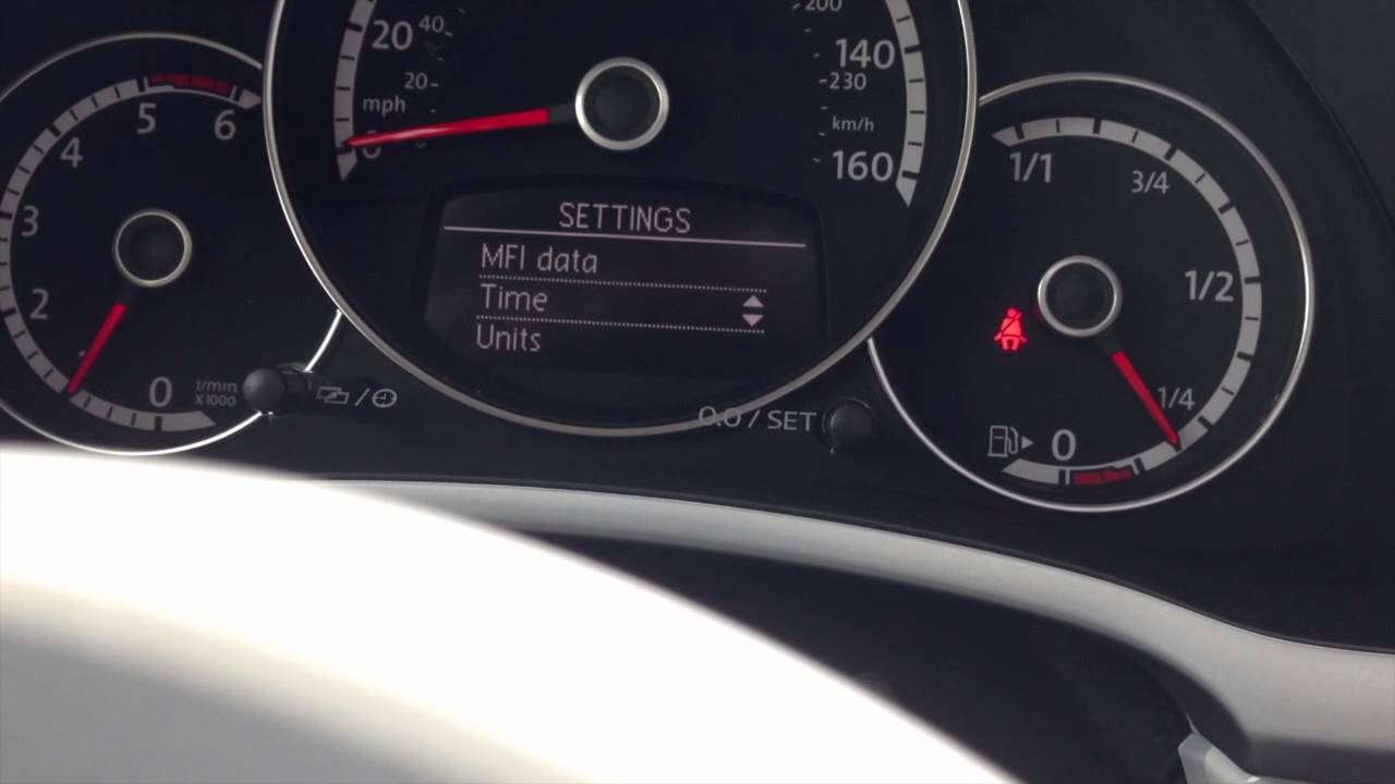 How To Change The Beetle Odometer From MPH To KPH YouTube