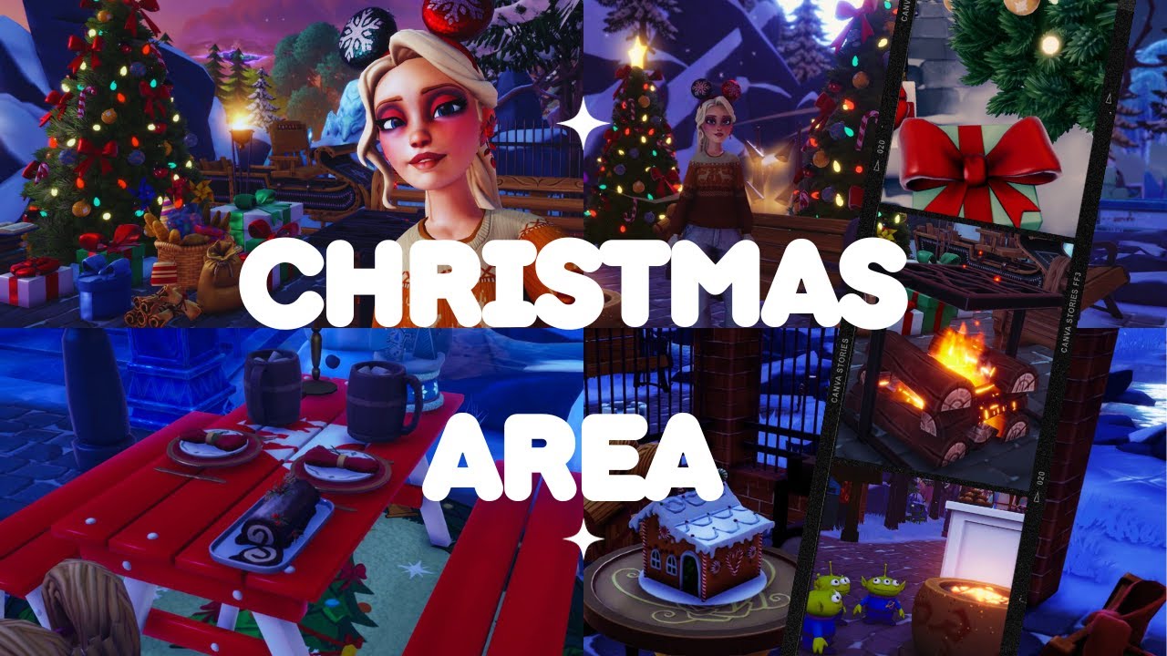 Christmas area TOUR I Disney Dreamlight valley - YouTube