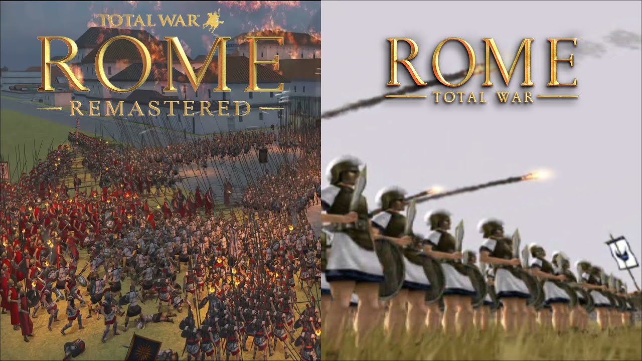 Total War: Rome Remastered Game Introduction Compared - YouTube