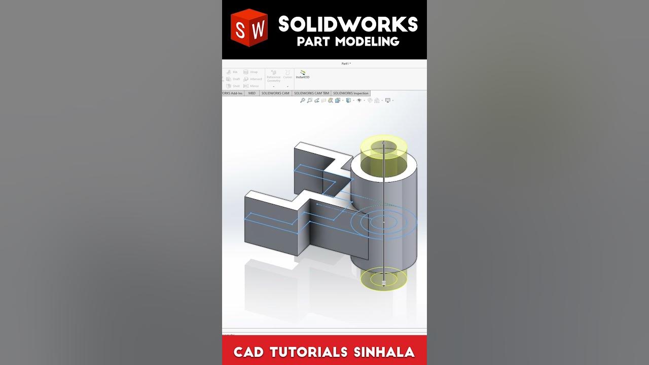 SolidWorks Part Practice | Cad Tutorials Sinhala - YouTube