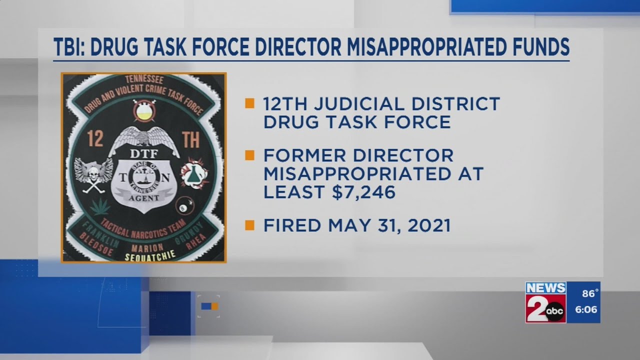 TBI: Drug task force director allegedly misappropriated funds - YouTube
