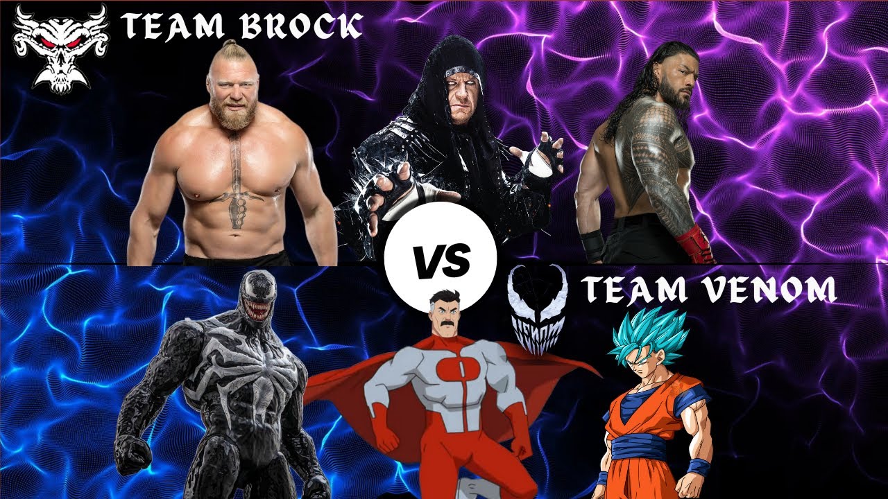 Team Brock Lesnar vs Team Venom 6 MAN TAG MATCH AT WRESTLEMANIA WWE2K24 ...