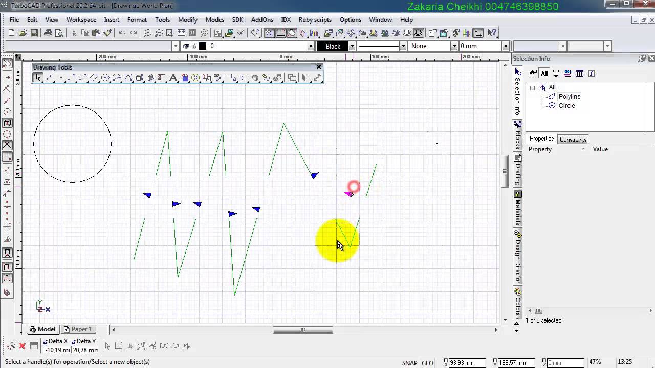 Edit Tool Turbocad شرح امر Youtube