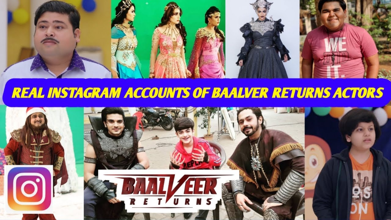 Baalveer returns all actors/cast real Instagram account 2021. - YouTube