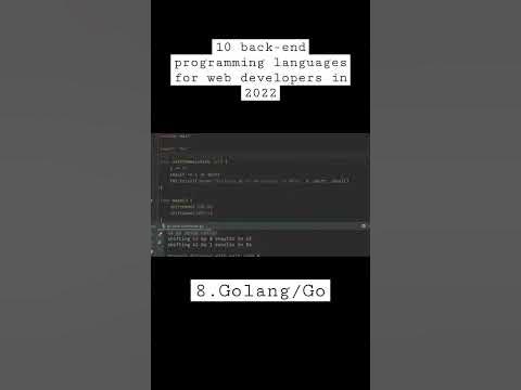 10 back-end programming languages for web developers in 2022 - Golang #programming #backend # ...