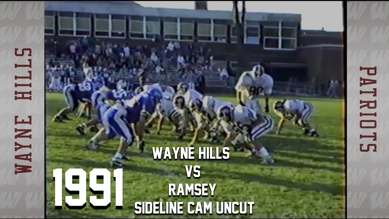 1991 Wayne Hills vs Ramsey Sideline Cam "Uncut" - YouTube