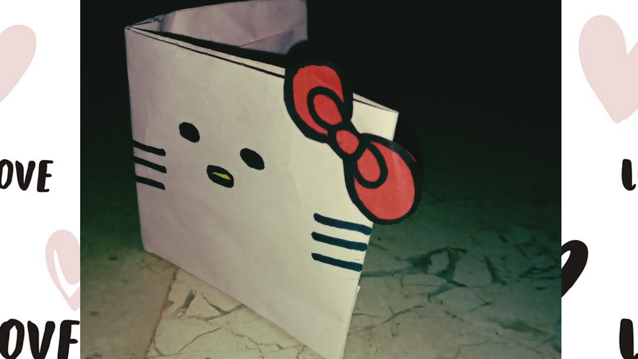 How to make hello kitty wallet ||easy ||craft with me - YouTube