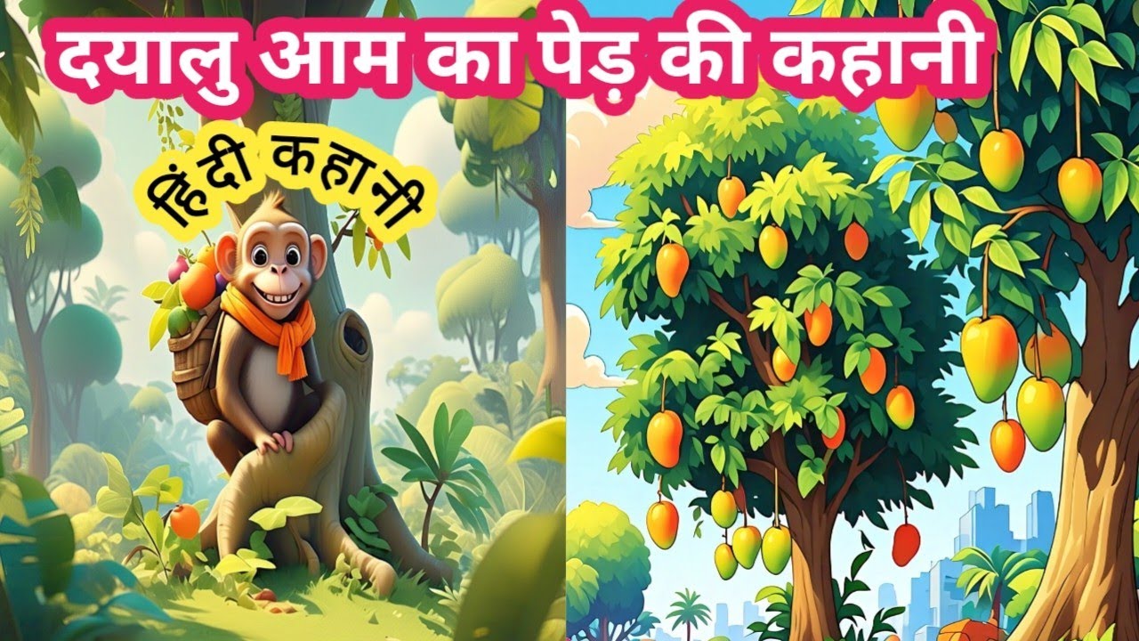 दयालु आम का पेड़ की कहानीkids story kid for story l Bedtime story hindi ...