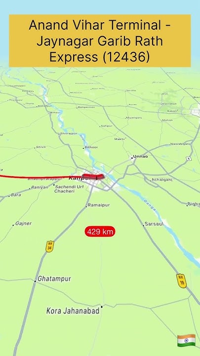 Anand Vihar Terminal - Jaynagar Garib Rath Express (12436) 📍 - YouTube