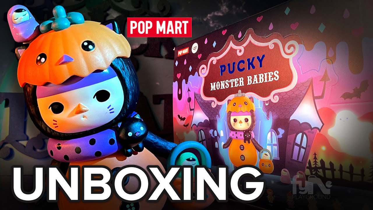 Pop Mart Pucky Monster Series 12 Blind Box Halloween | Unbox Review Toy ...