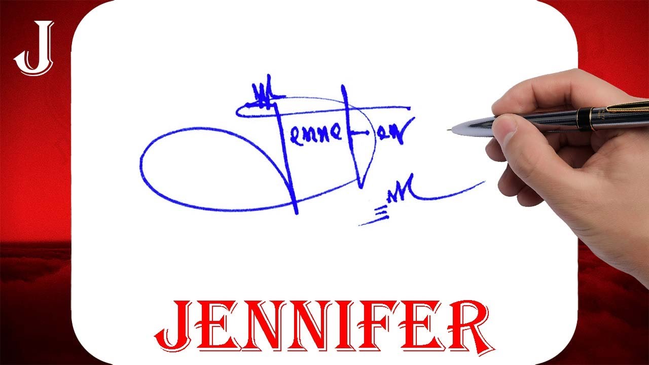 Jennifer Name Signature Style - J Signature Style - Signature Style of ...