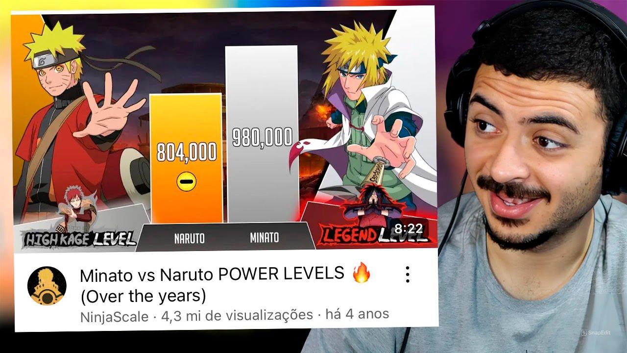 KAMUZ REAGE: Minato vs Naruto POWER LEVELS 🔥 - YouTube