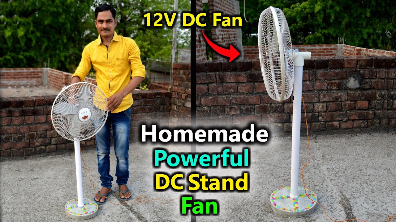 How to make a DC Stand Fan At Home/12v 775 Motor DC Fan/ घर में कैसे ...