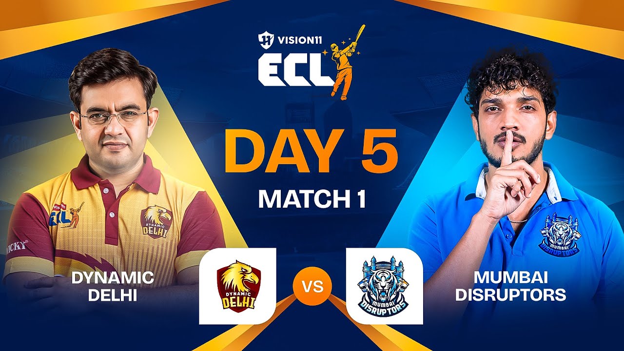 #ECL | Match 10 | Dynamic Delhi vs Mumbai Disruptors | Sonu Sharma vs ...
