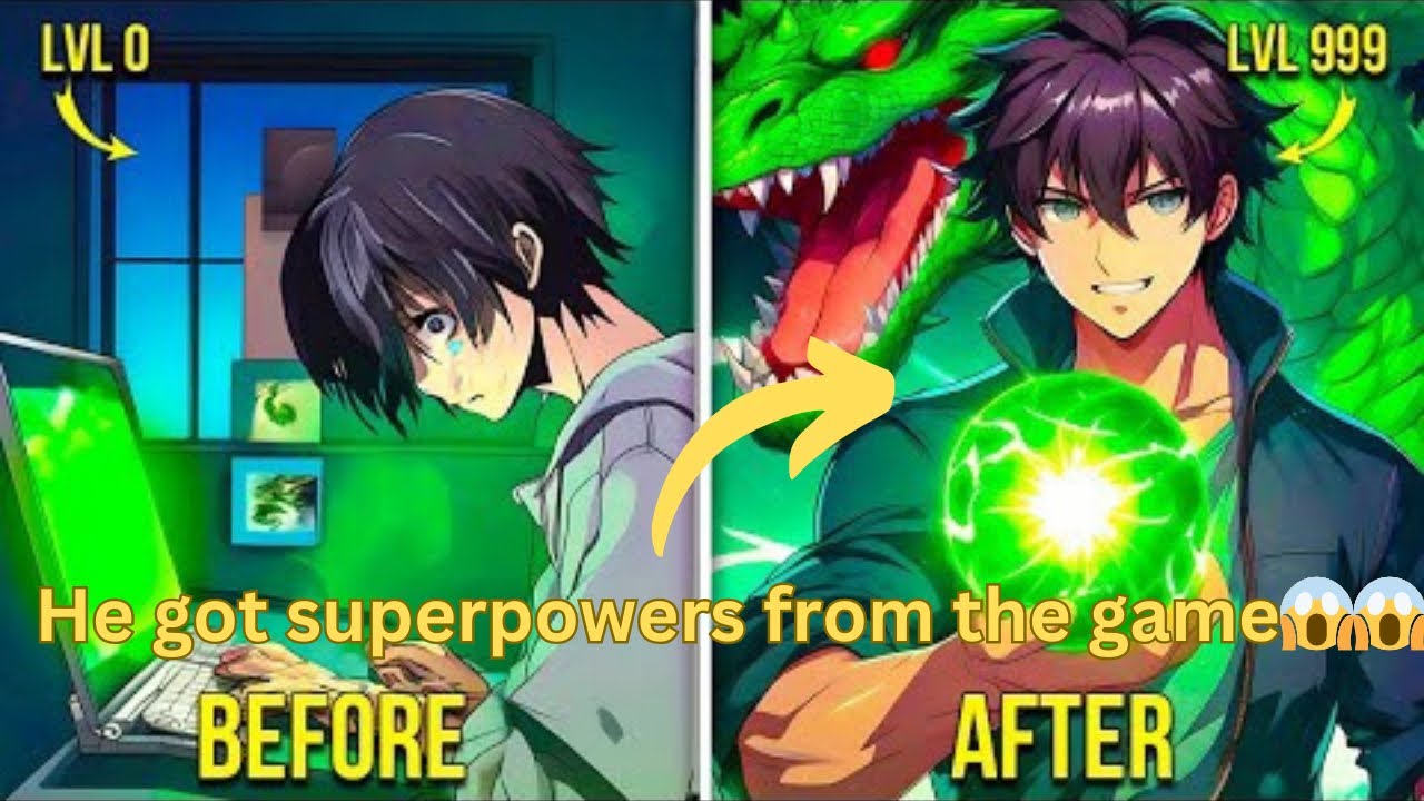The boy gets SUPERPOWERS skills from the game to kill the dragons😱|manhwa recap |manga - YouTube
