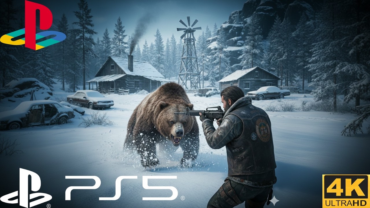 (PS5)Days Gone - Zombie Rager Bear Boss Fight Realistic ULTRA Graphics ...