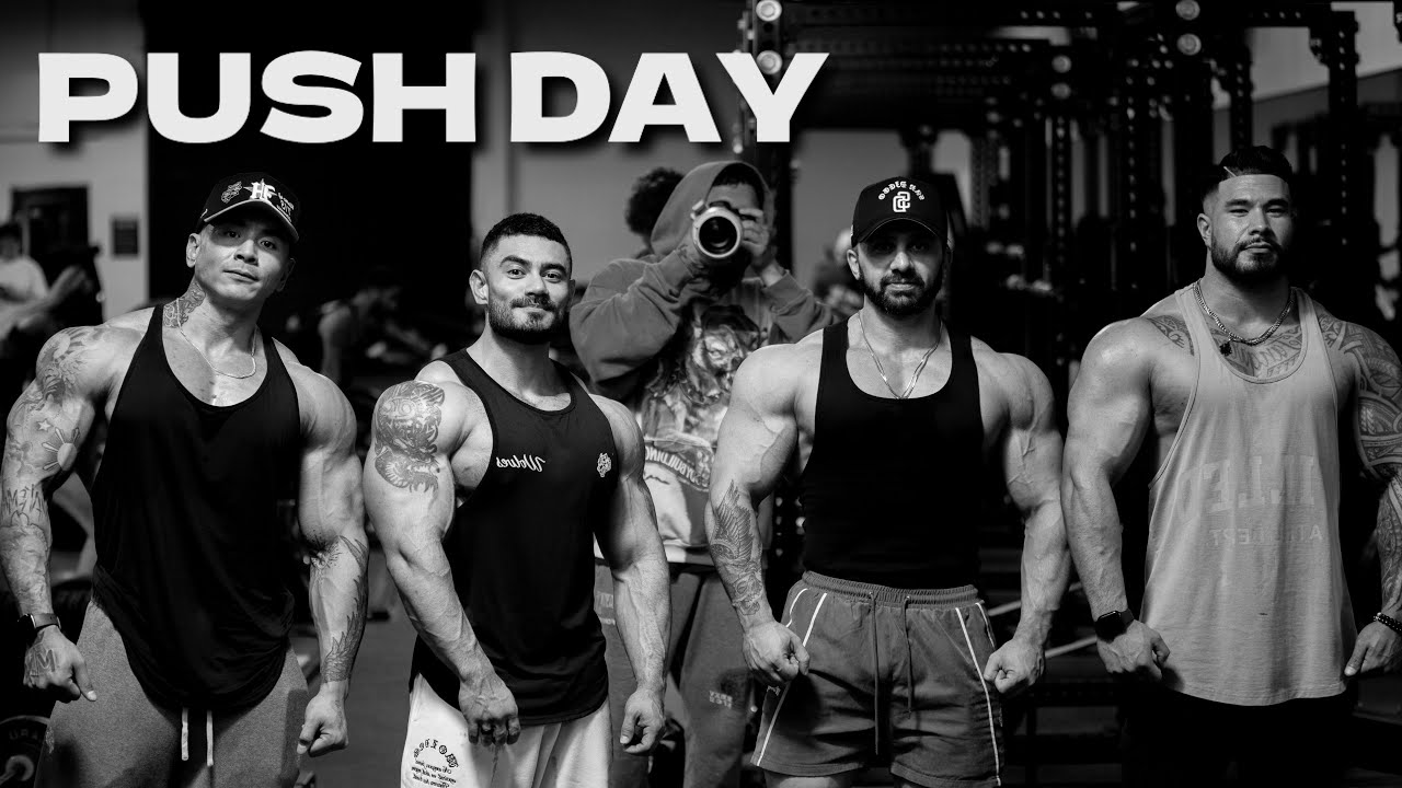 2024 Arnold’s Prep - PUSH DAY + Q&A w/ Jeremy Potvin, Zanyar, and Tango ...