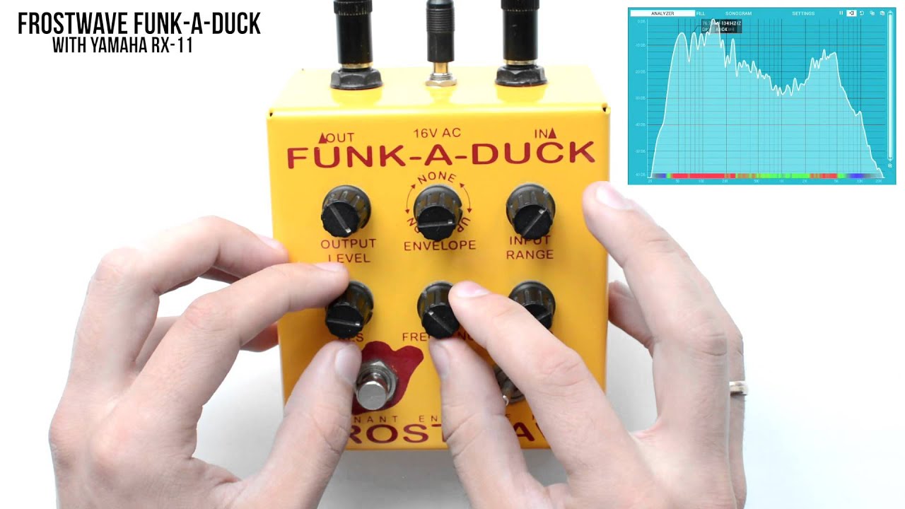 Frostwave - Funk-A-Duck envelope filter (with YAMAHA RX-11) - YouTube