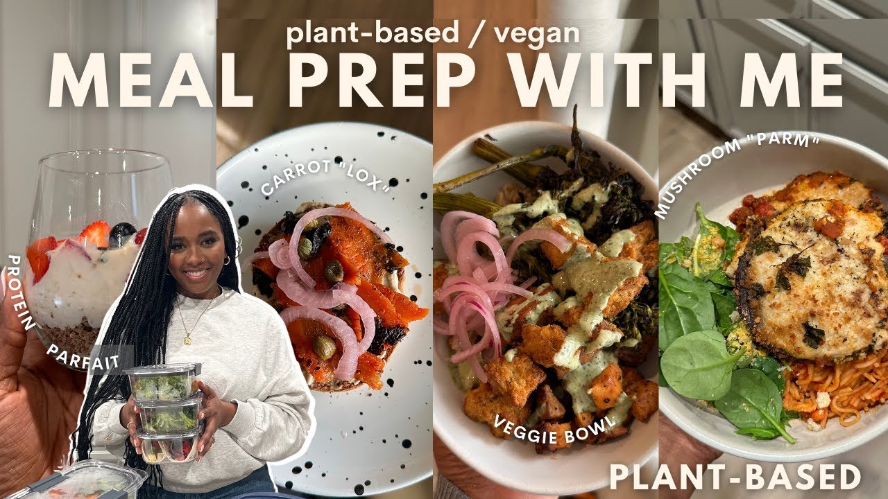 meal prep with me episode 6 | plant-based/vegan | grocery haul ...