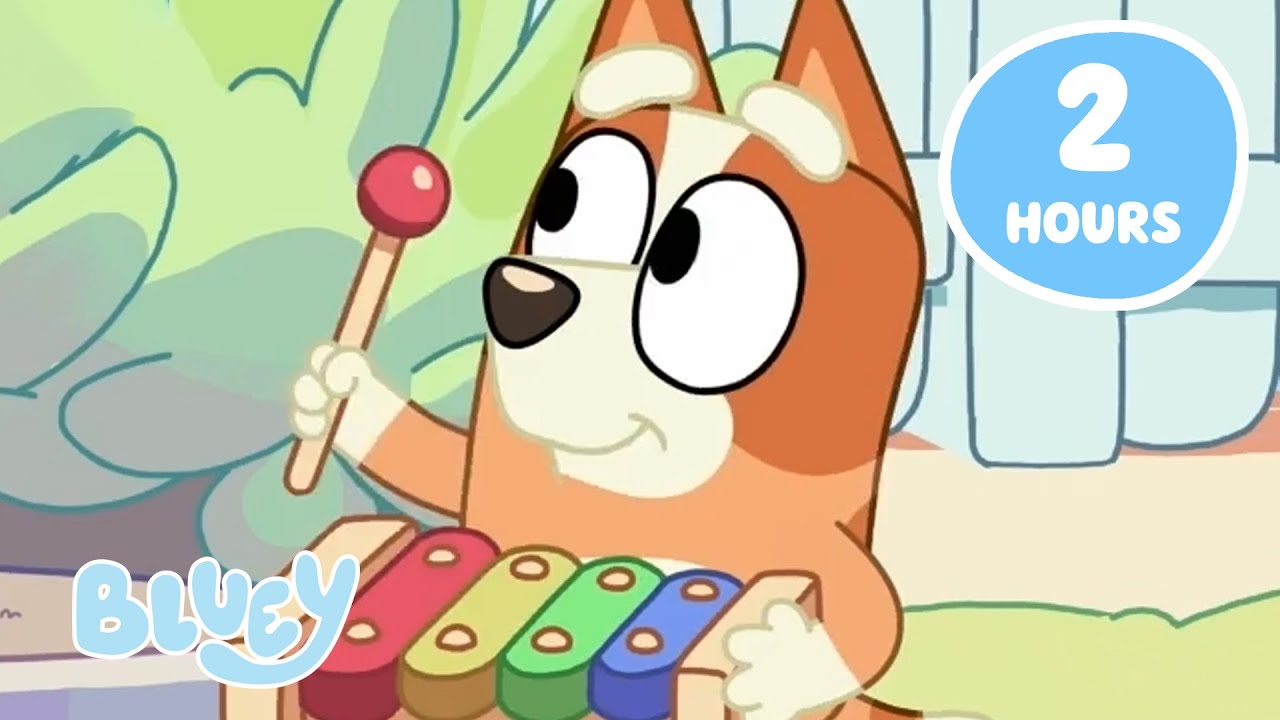 Bluey's Little Sister Bingo! 🧡 | 2 HOURS of Cute Bingo Bits | Bluey ...