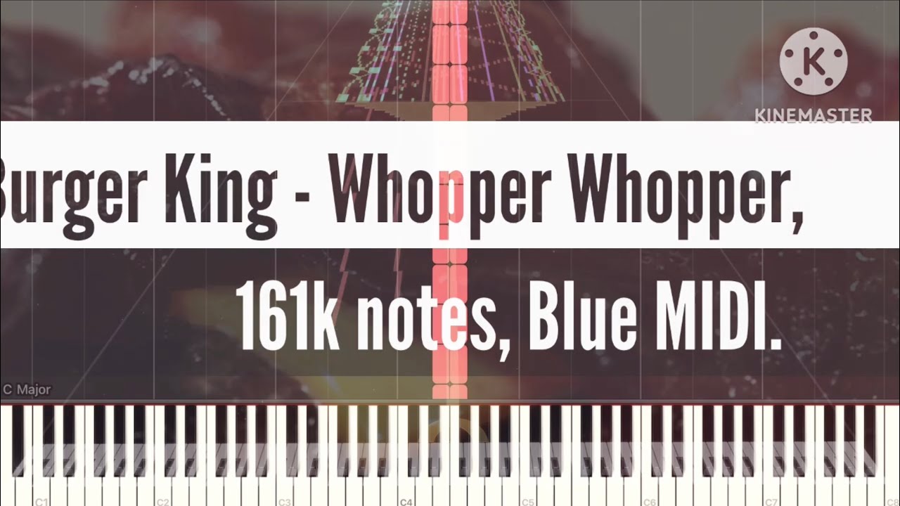 [Black Midi] Burger King - Whopper Whopper, 161k notes, Blue MIDI ...