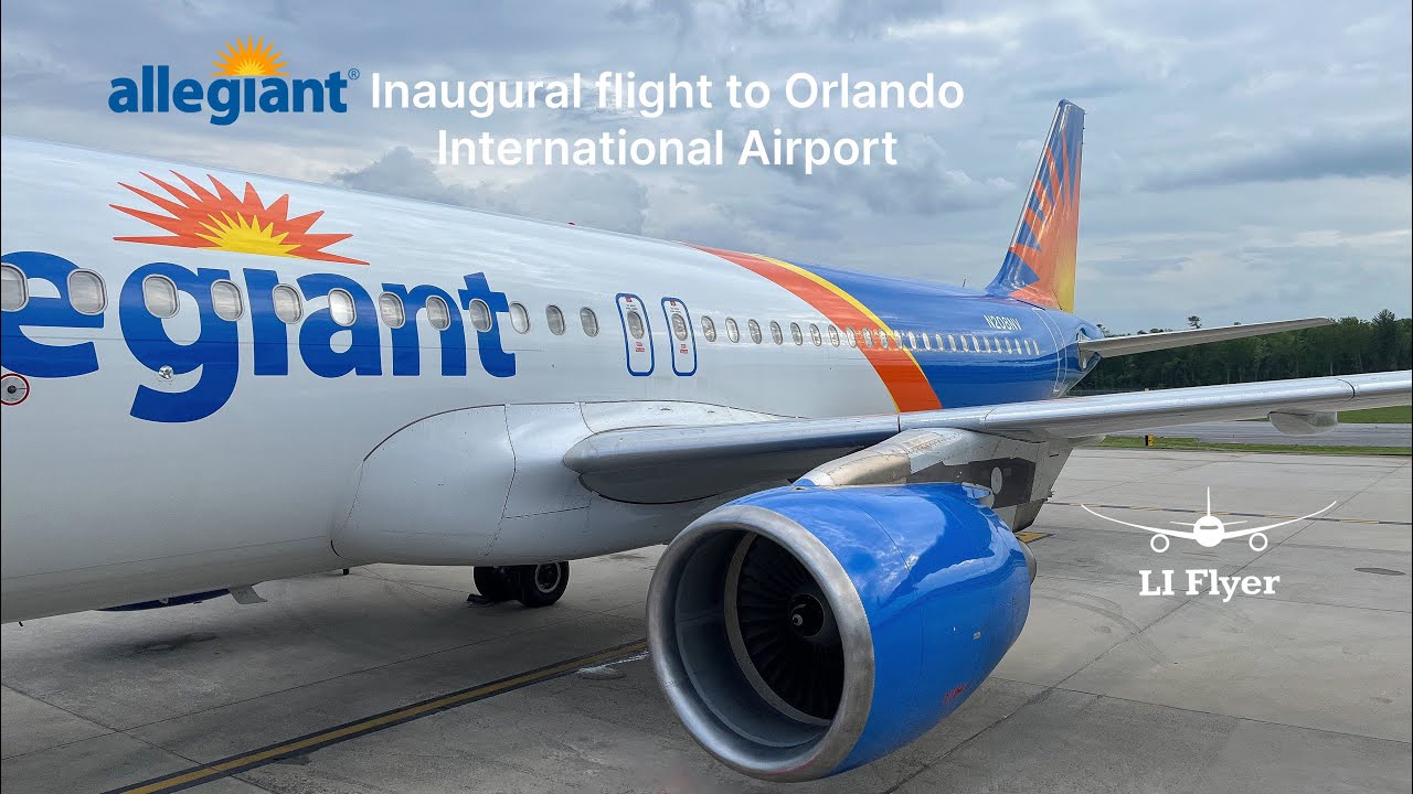 Flying on the inaugural Allegiant Air flight to Orlando International ...