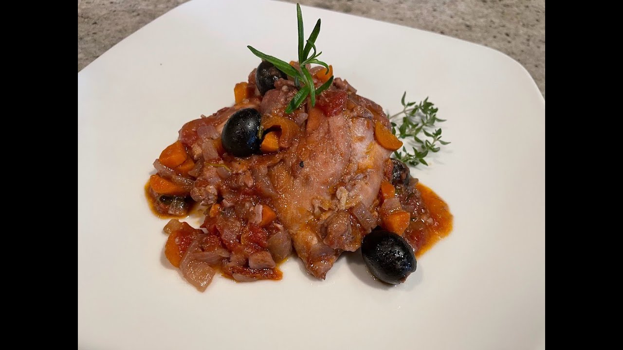 Pollo alla Cacciatora (chicken cacciatore) - YouTube