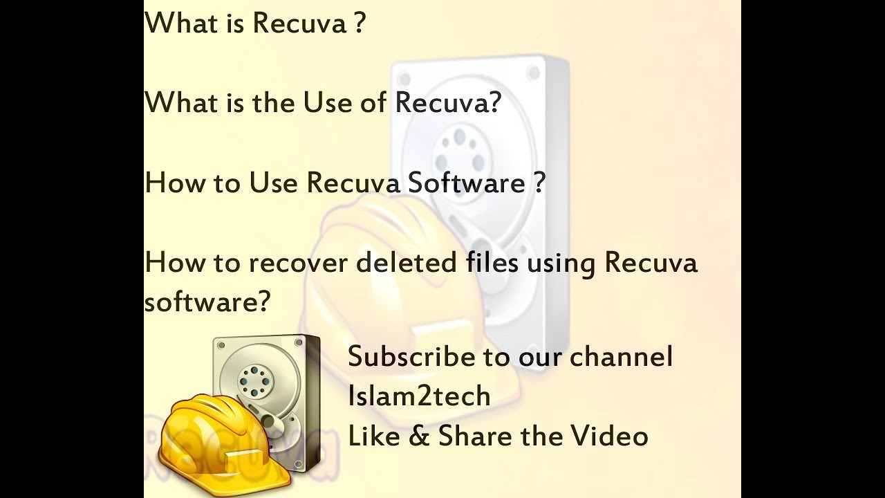 What is Recuva Software,How to Use,How to recover files using Recuva ...