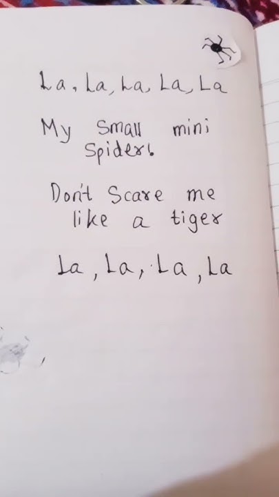 spider poem for kids - YouTube