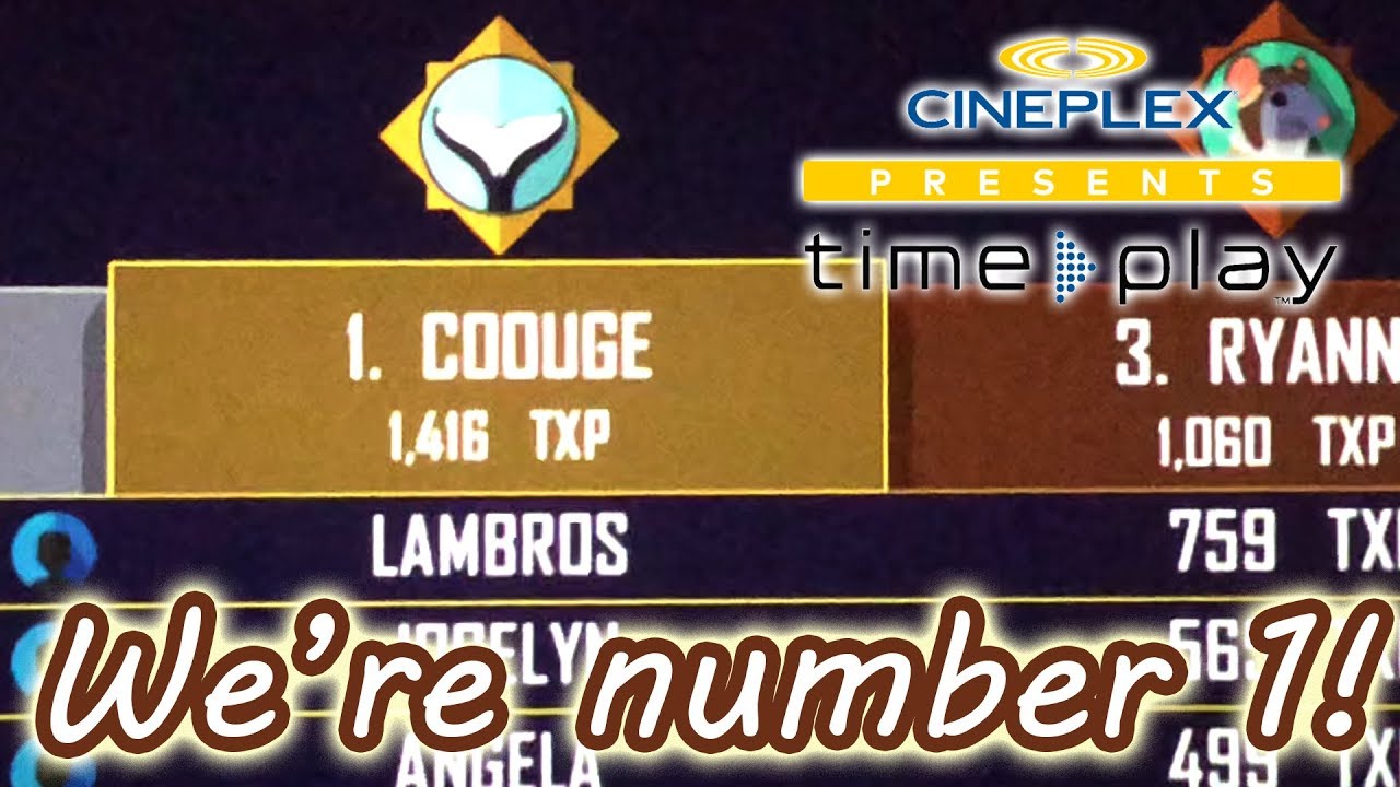 Coouge number 1 in Cineplex TimePlay - YouTube