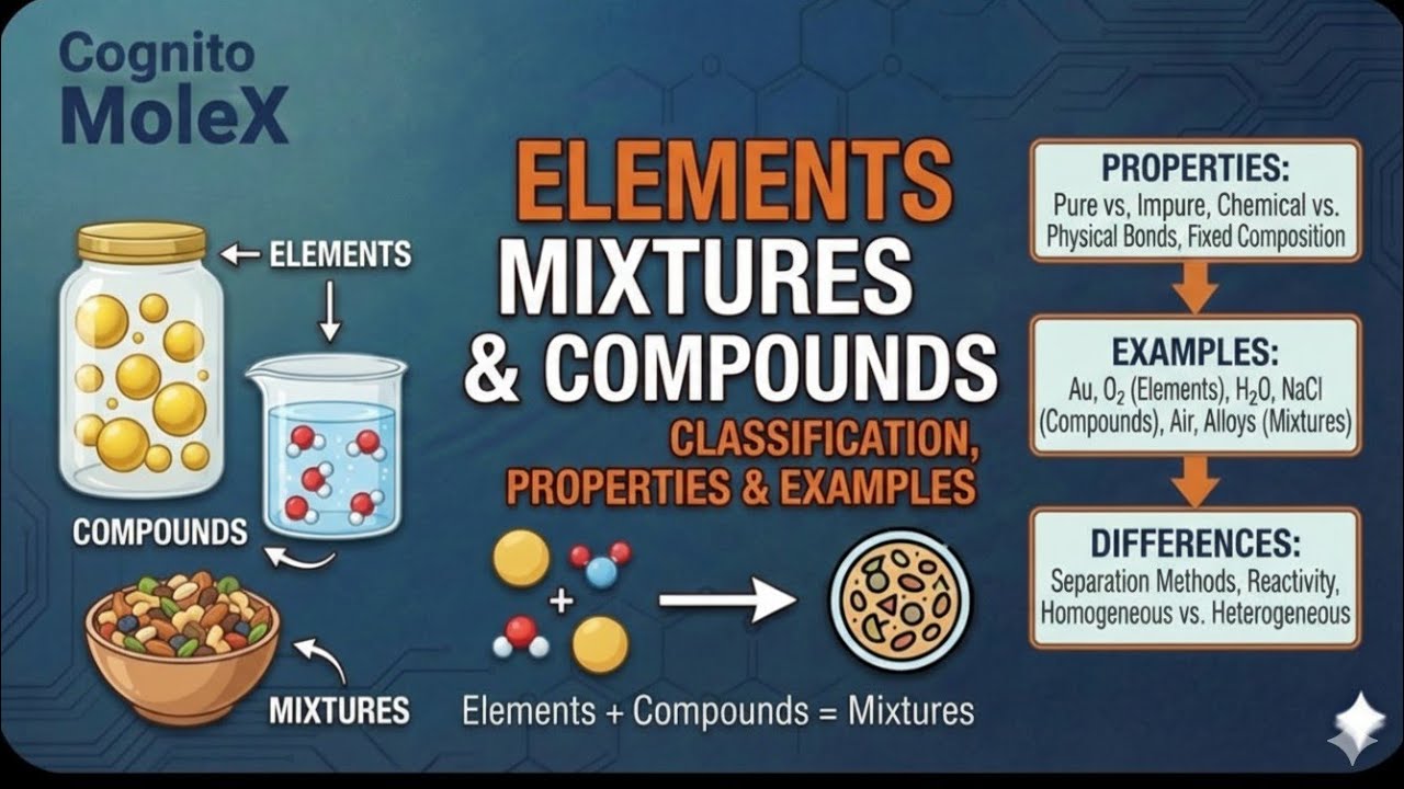 Elements Mixture and Compounds | IGCSE/GCSE/IB/O levels/A-Level/AQA/OCR ...