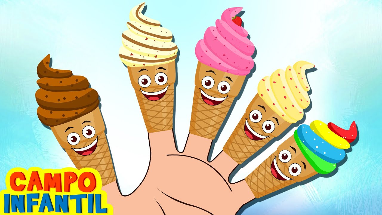 canciones familiares de dedos de helado | familia de dedos | Campo ...