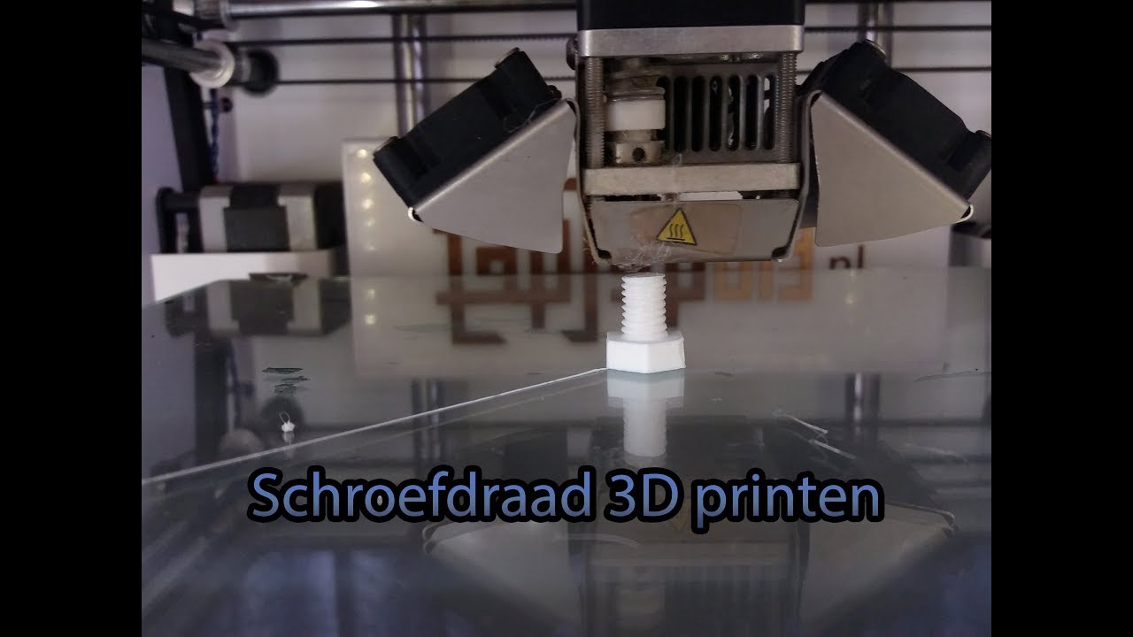 Schroefdraad 3D printen - YouTube