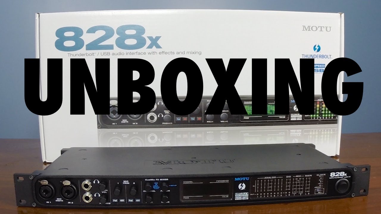 Unboxing: Motu 828x Audio Interface - YouTube
