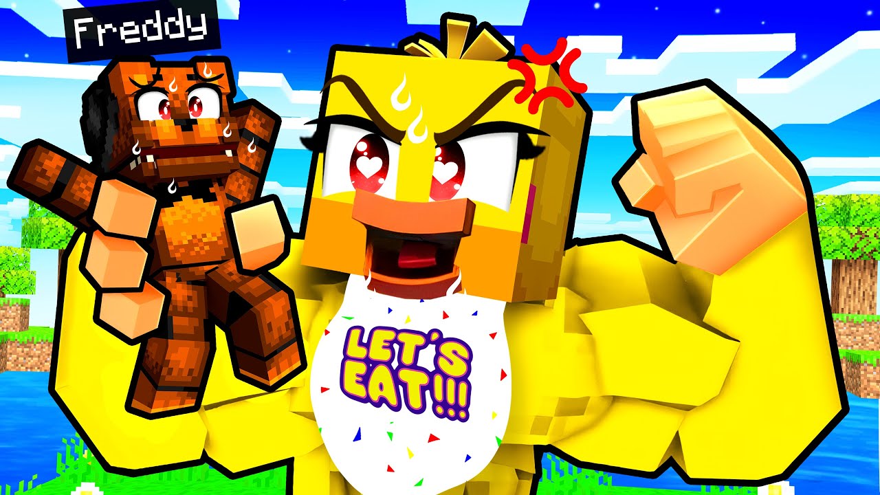 Becoming 1000% BUFF with CRAZY FNAF FAMILY! - YouTube