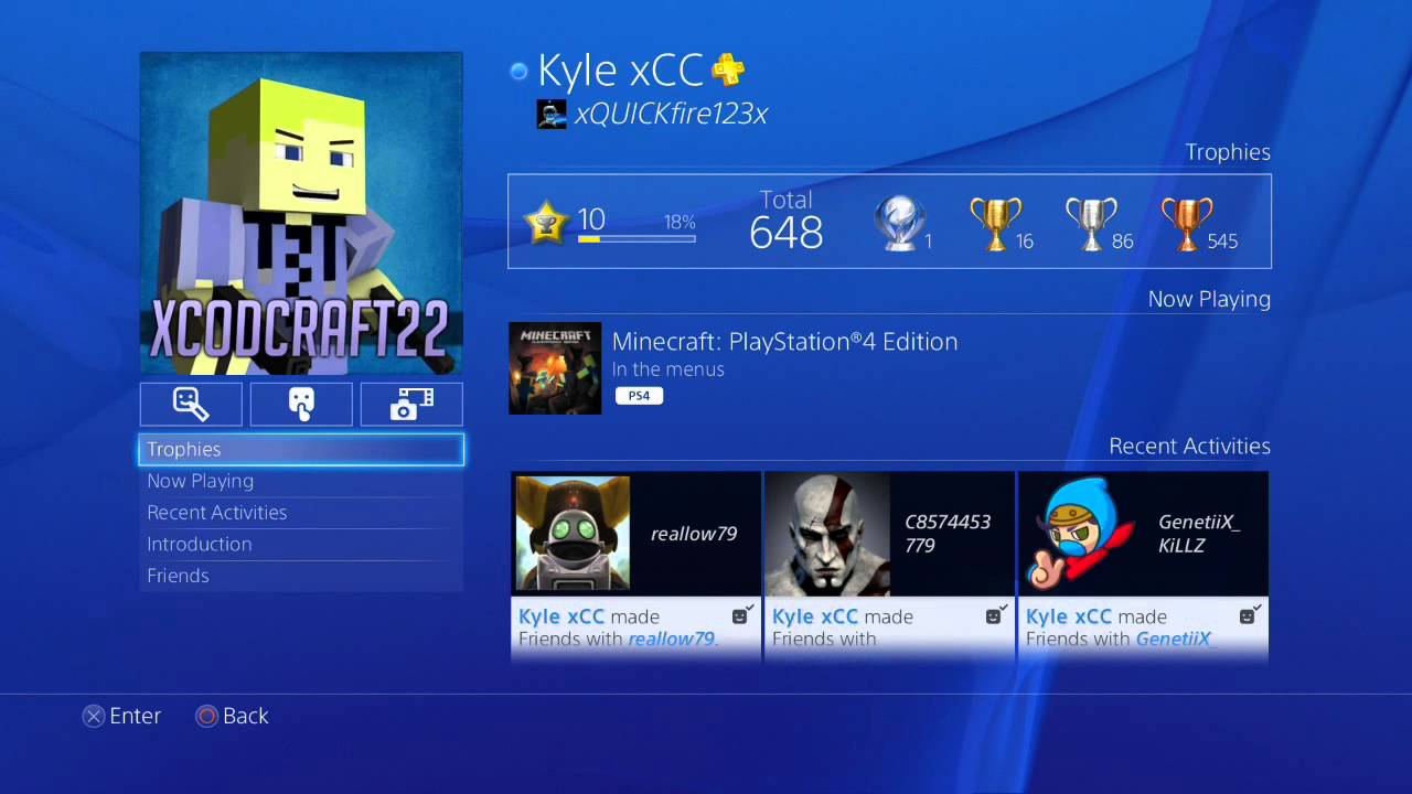 My PS4 Account! Subscriber Account! - YouTube