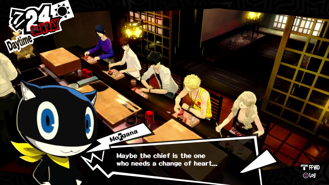 Persona 5 - Sunday 7/24: Joker, Ryuji, Ann, Makoto, Yusuke & Morgana ...