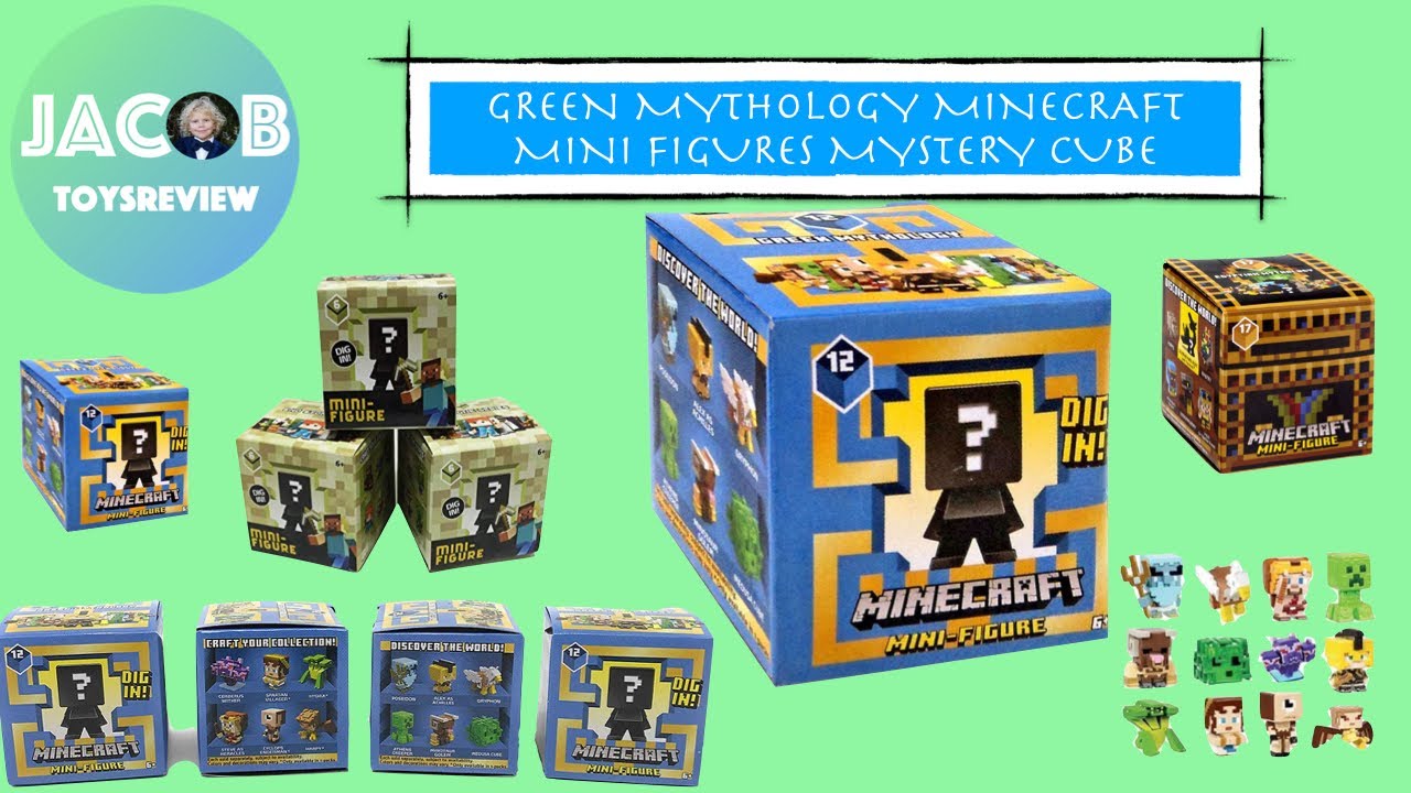 Minecraft Green Mythology Mini Figures Mystery Cube - YouTube