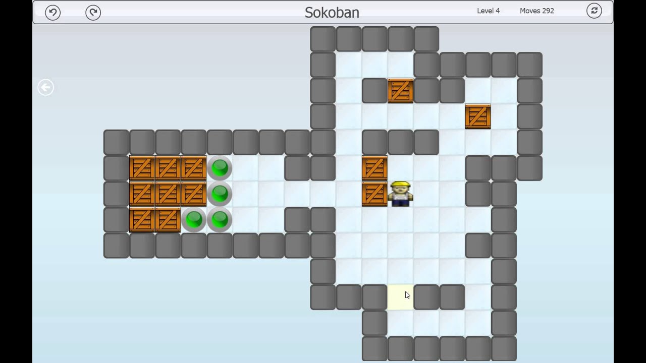 Sokoban ( windows 8 app ) game solution all puzzles - Level 4 of 50 ...