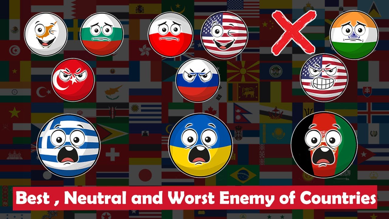 Best Friend, Neutral and Worst Enemy of Countries - YouTube