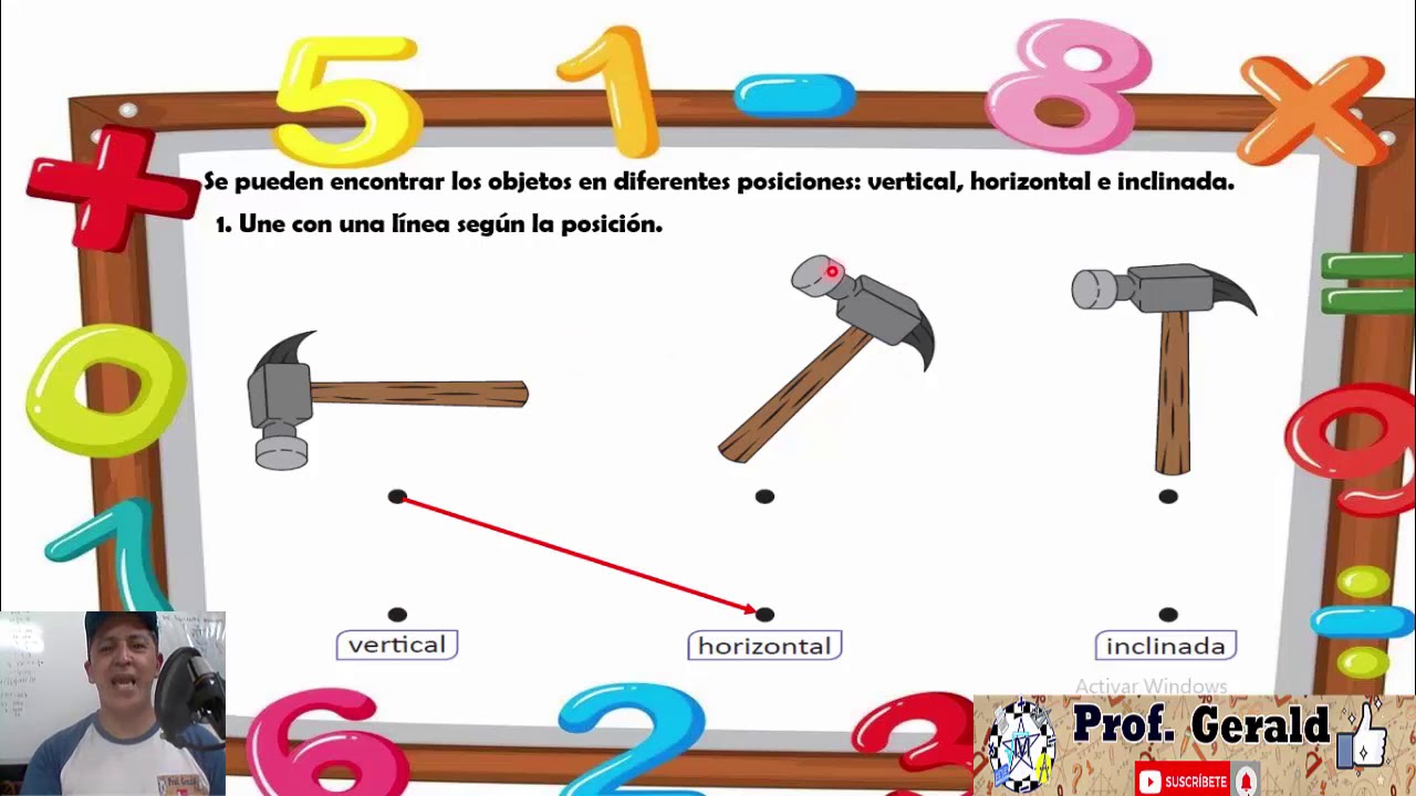 3.1 IDENTIFIQUEMOS LA POSICION DE LOS OBJETOS 1º GRADO - YouTube