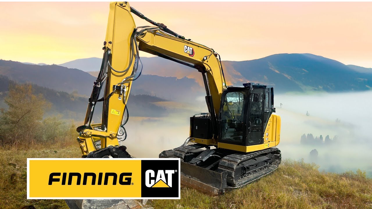 Cat® 307.5 Mini Hydraulic Excavator Finning Used Equipment - YouTube