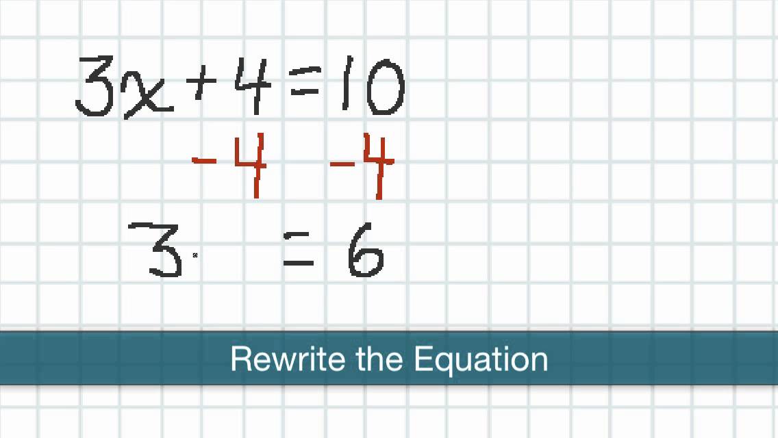 Two Step Equations - Multiplication and Addition - YouTube