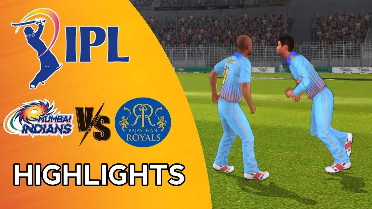 IPL 2008 | MI VS RR | Match 7 Highlights | Real Cricket 22 | Ancoster ...