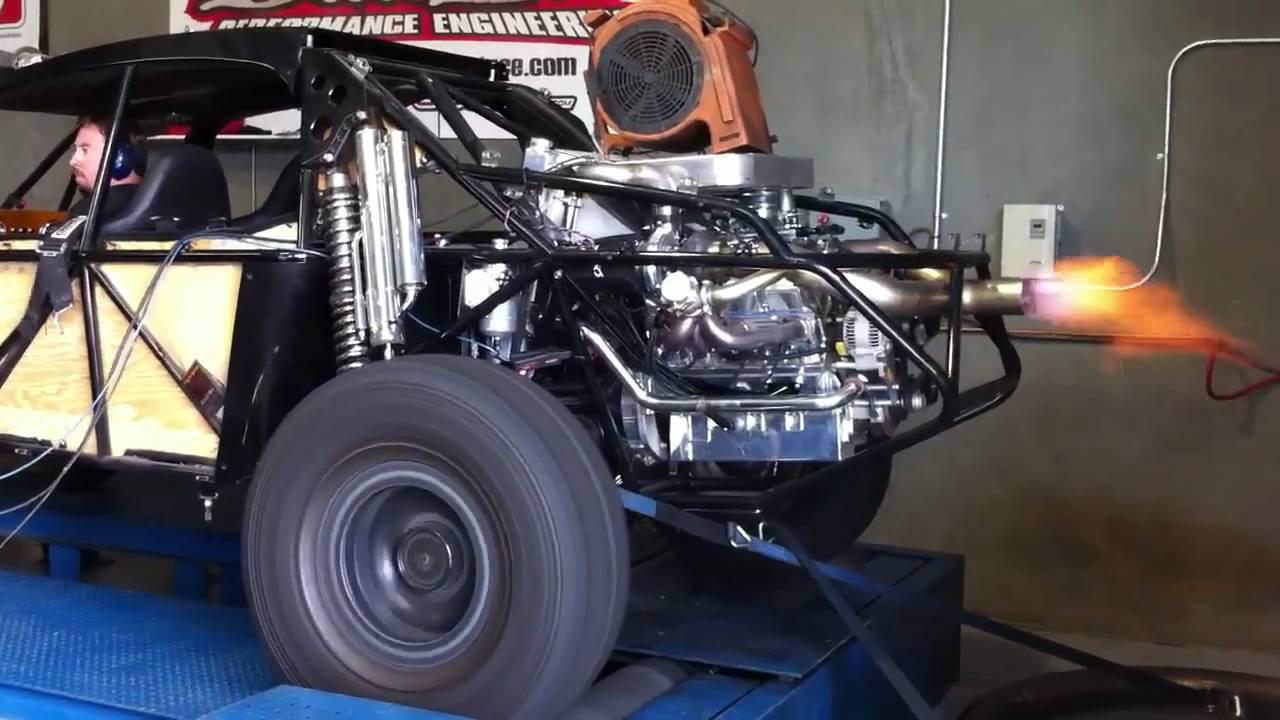 Danzio twin turbo 442 Small block chevy - YouTube