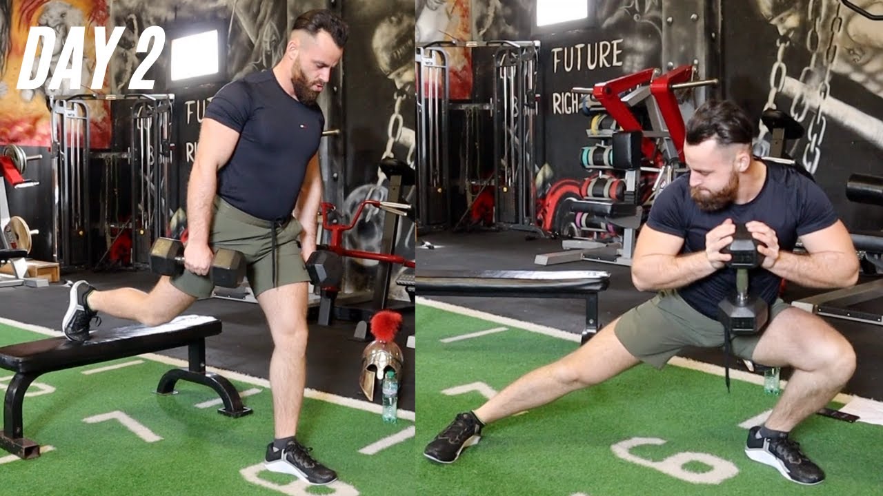 At Home Killer LEGS & GLUTES Workout - Follow Along Dumbbell Legs (Day ...