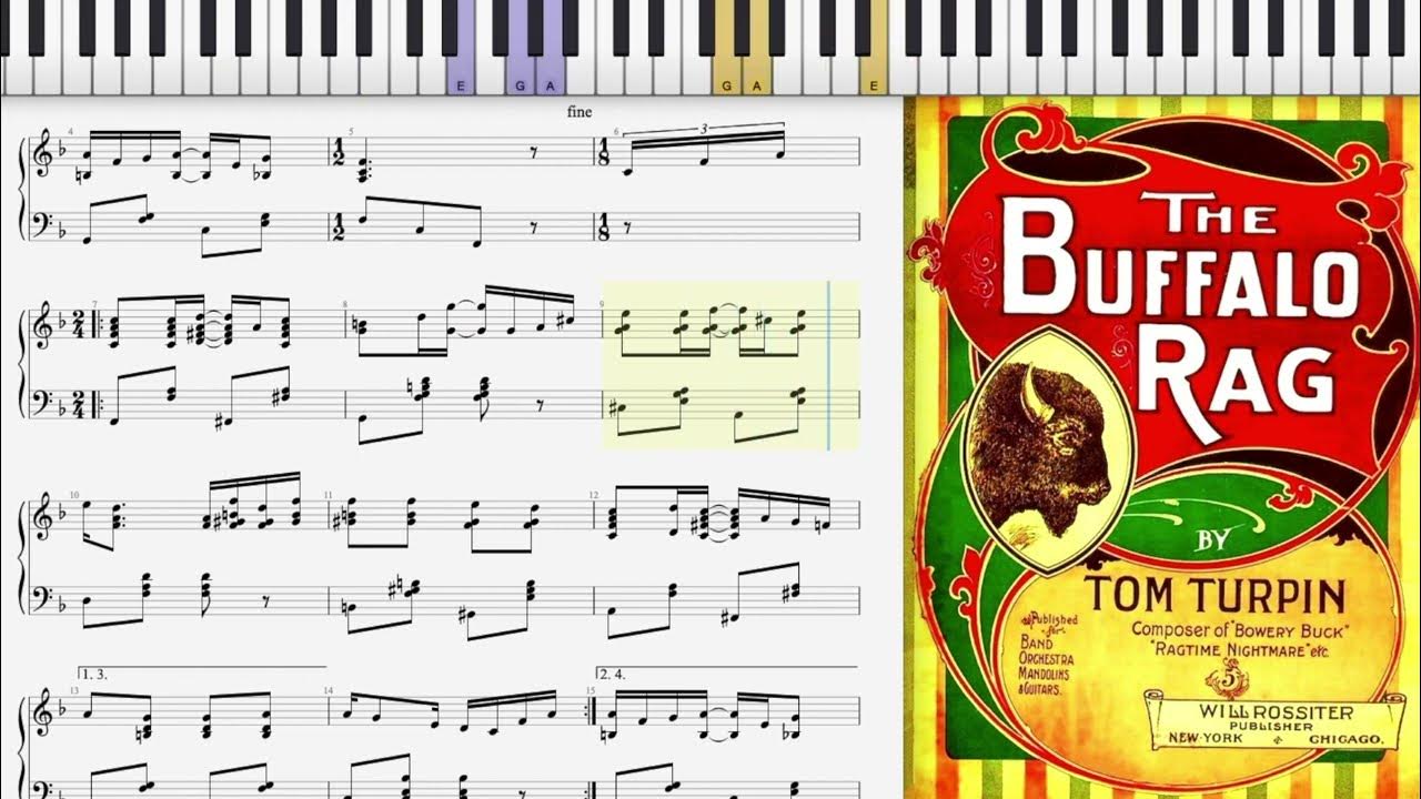 The Buffalo Rag by Tom Turpin (1904, Ragtime piano) - YouTube