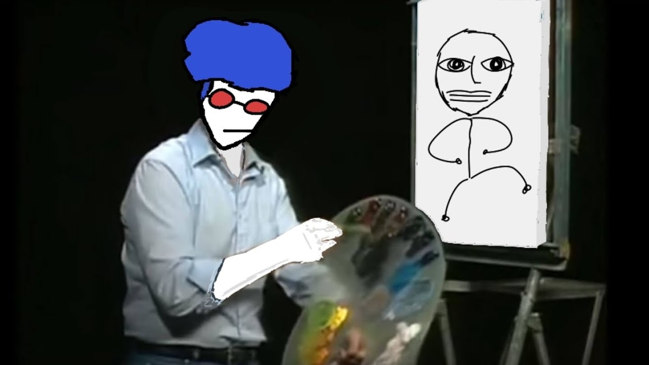 Playing Bob Ross simulator from roblox. - YouTube